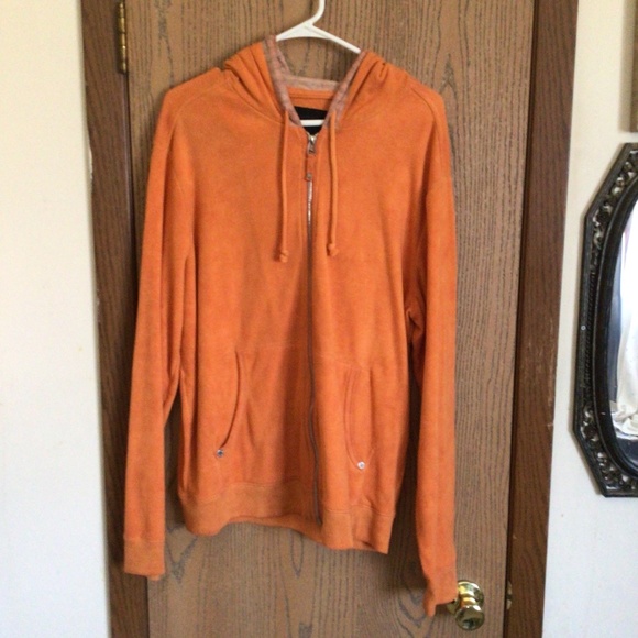 Calvin Klein Jeans | Shirts | Very Cool Orange Zip Up Hoodie | Poshmark